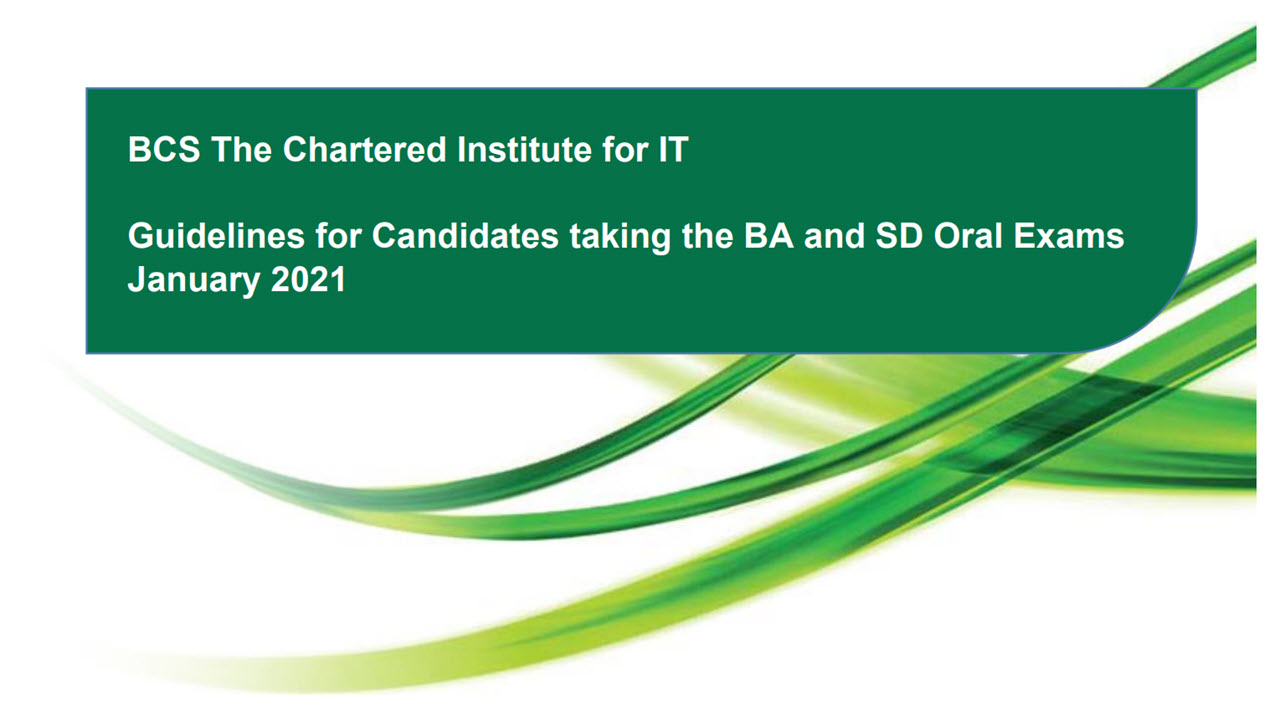 myTCC Handbook - Diploma in Business Analysis Oral Exam Preparation | TCC